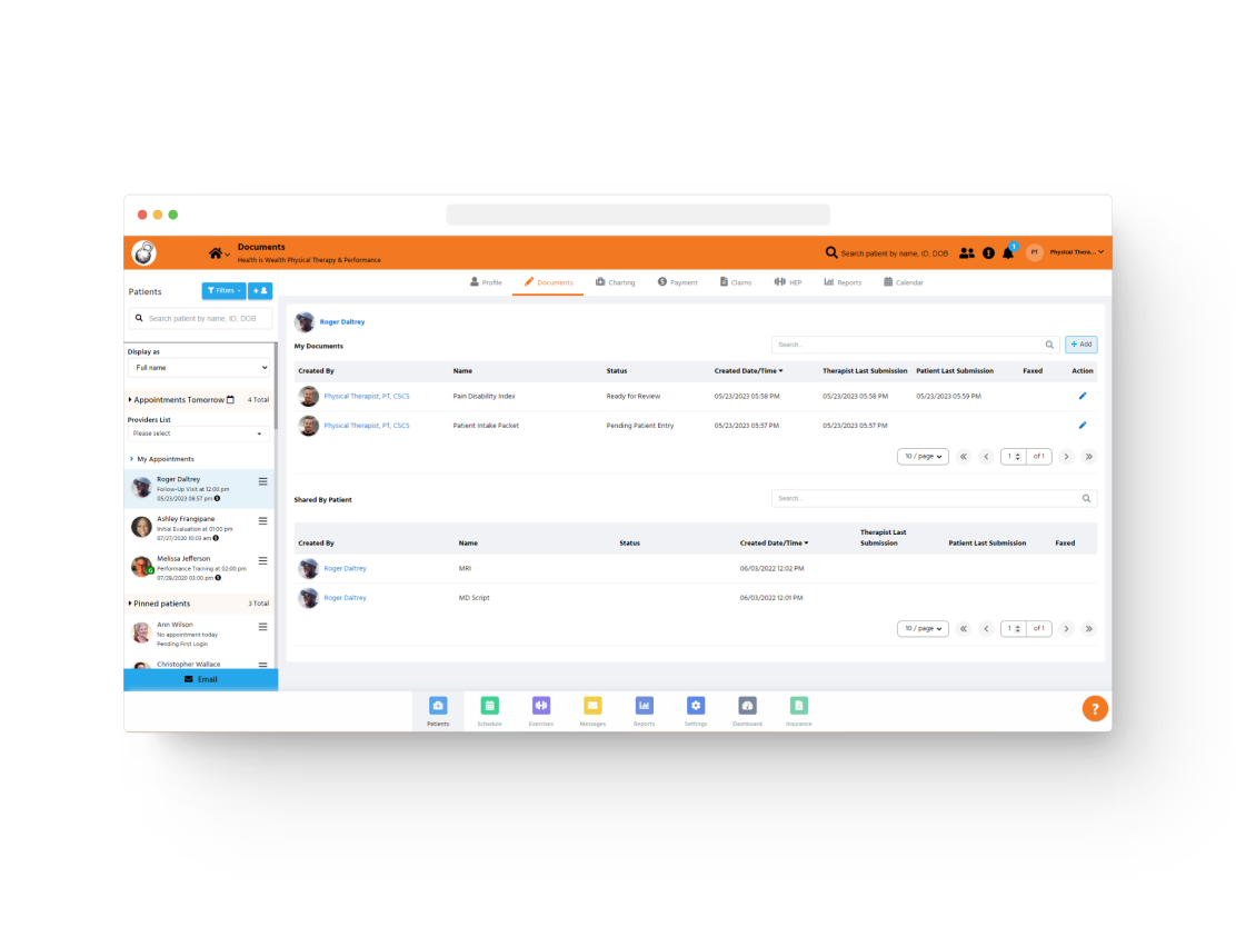 Physical Therapy EMR Software G1