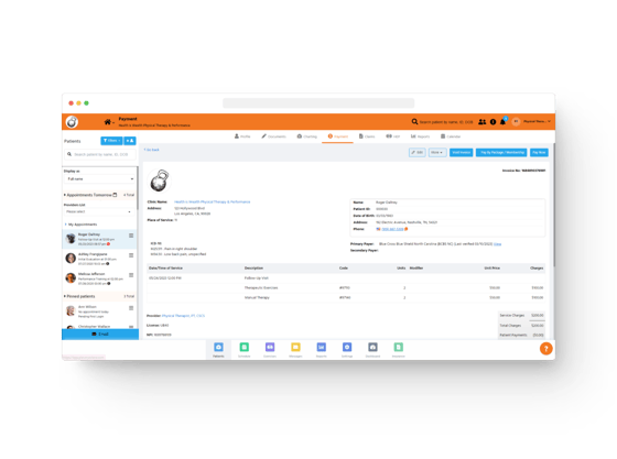 Physical Therapy EMR Software G1